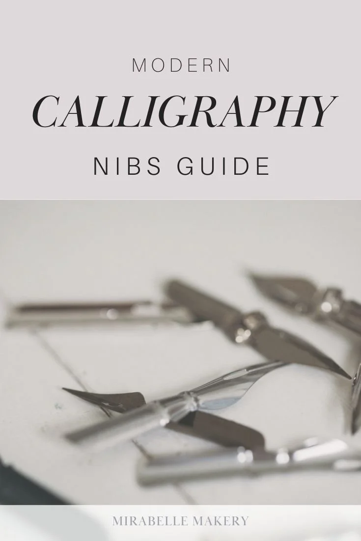 A Guide to Dip Pen Calligraphy Nibs — Mirabelle Makery