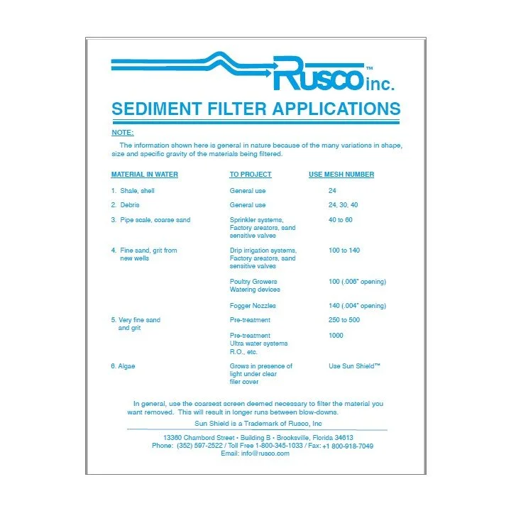 Rusco Filters — Novo Water Conditioning Products
