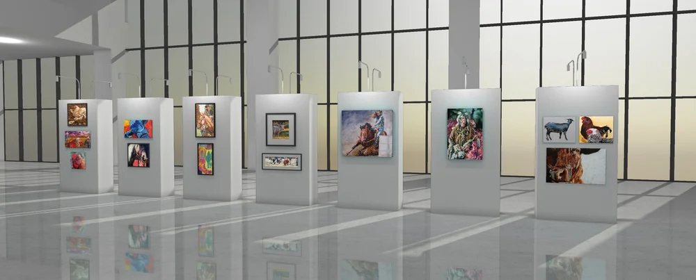 Movable Gallery Wall On Wheels - Wall Design Ideas