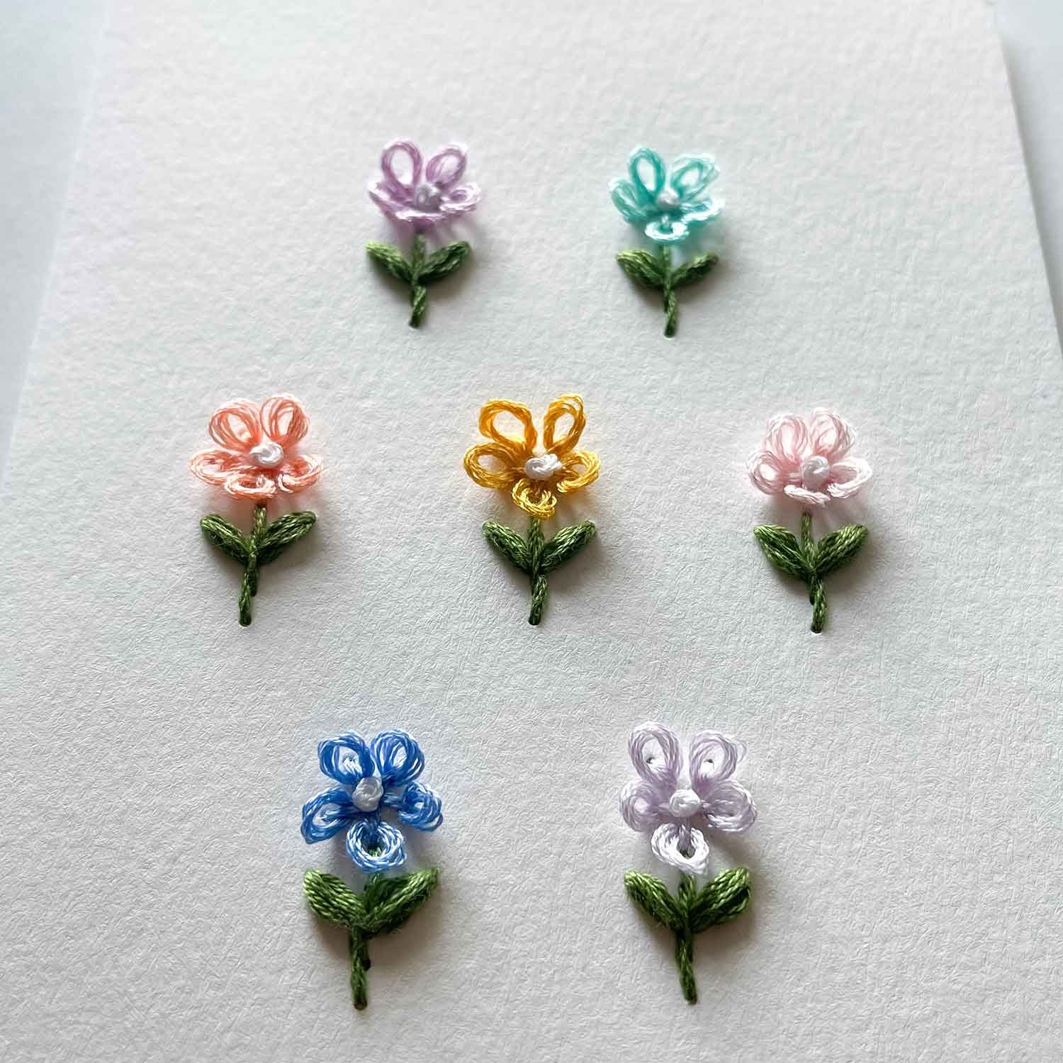 Lil Flower- 3D Flower Paper Embroidery Pattern — Flourishing Fibers ...