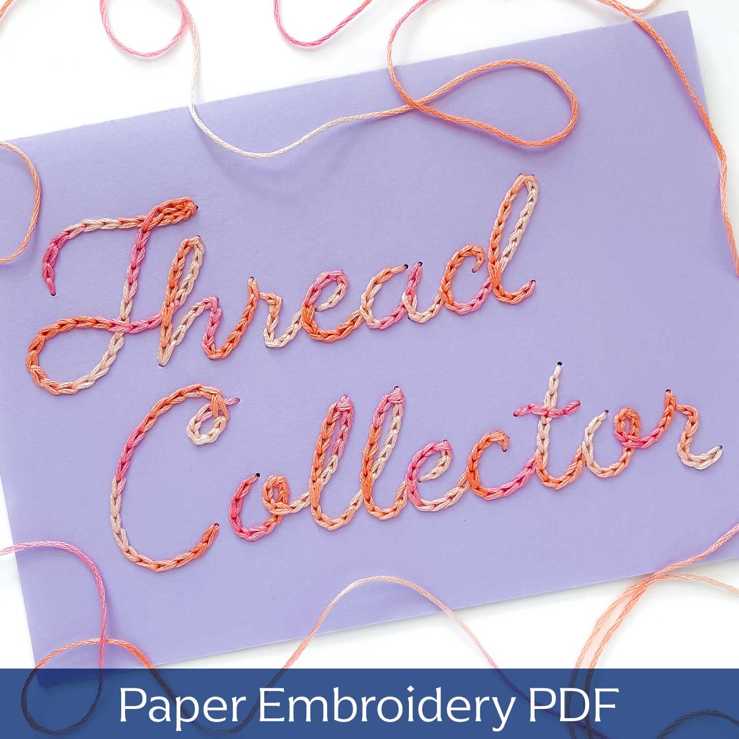 Flourishing Fibers : Thread Collector Paper Embroidery Pattern ...