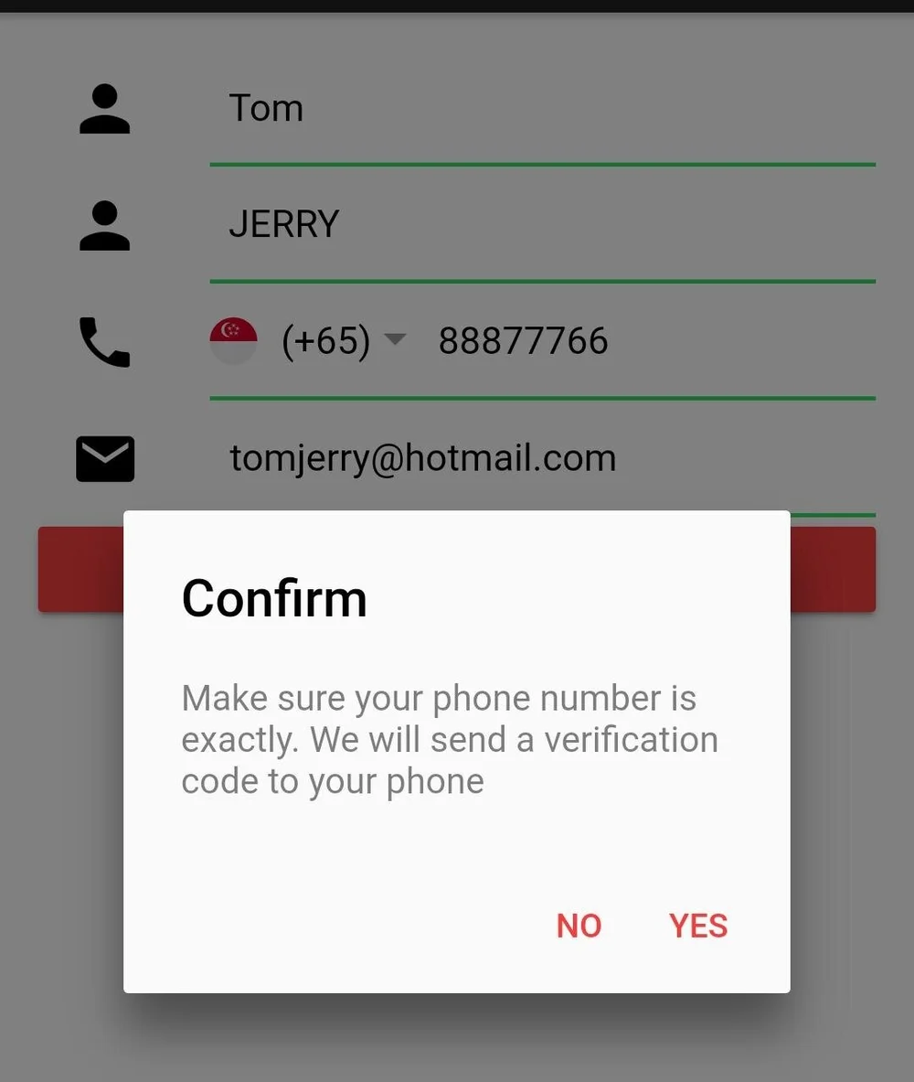 Registration and Booking of class via mobile app — SGBASKETBALL