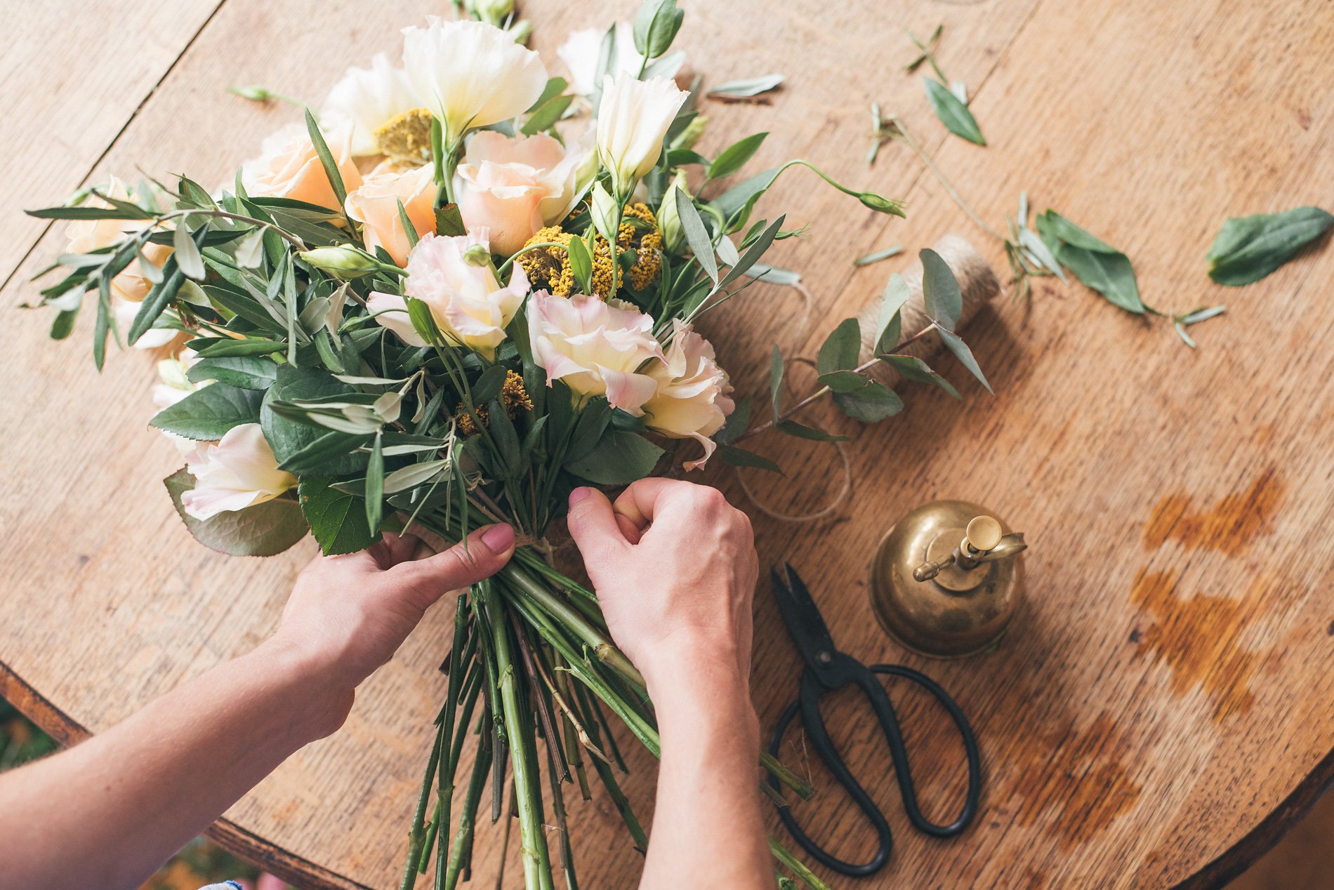 Flower Workshops Brighton - Vase + Flower Crown Making Hen Do - Group ...