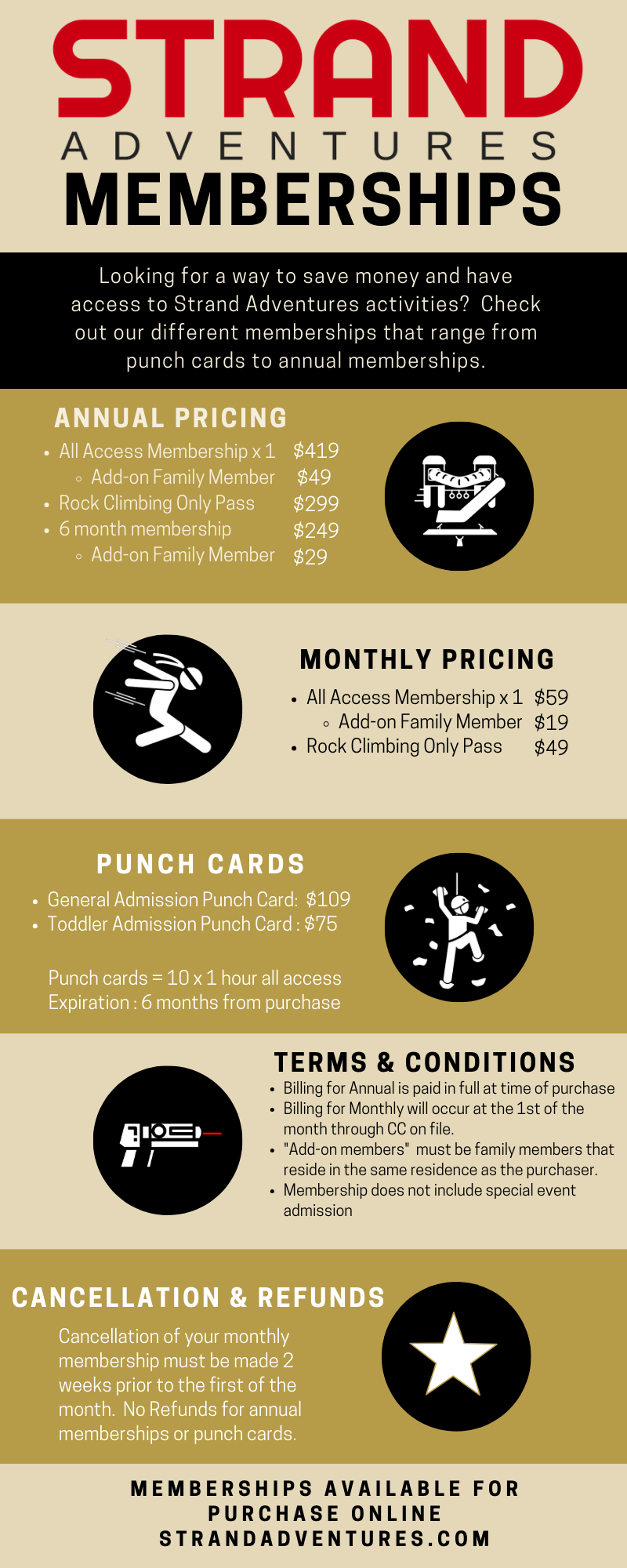 Memberships — Strand Adventures