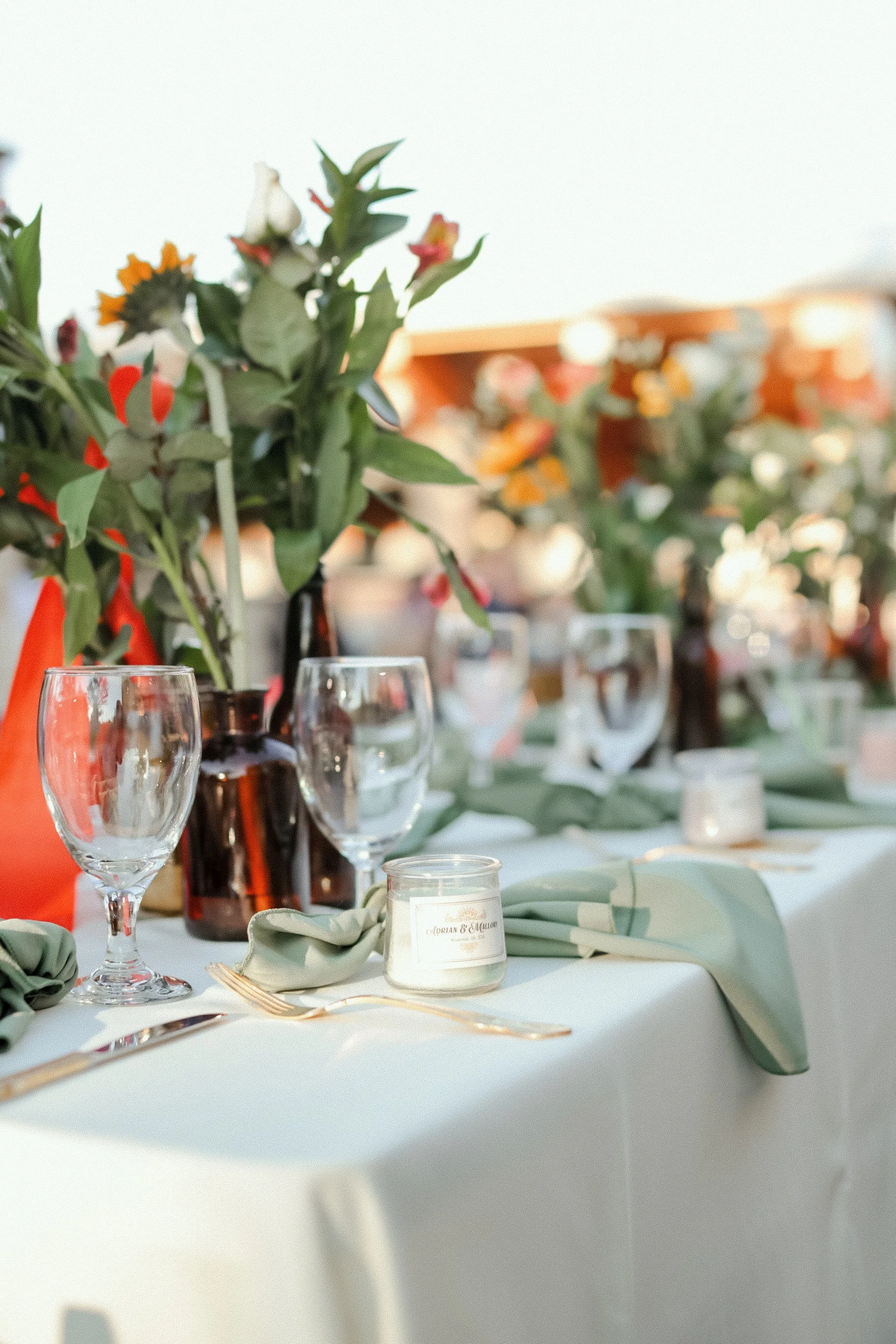 Garden-Themed November Wedding with Outdoor Wedding and Reception at ...