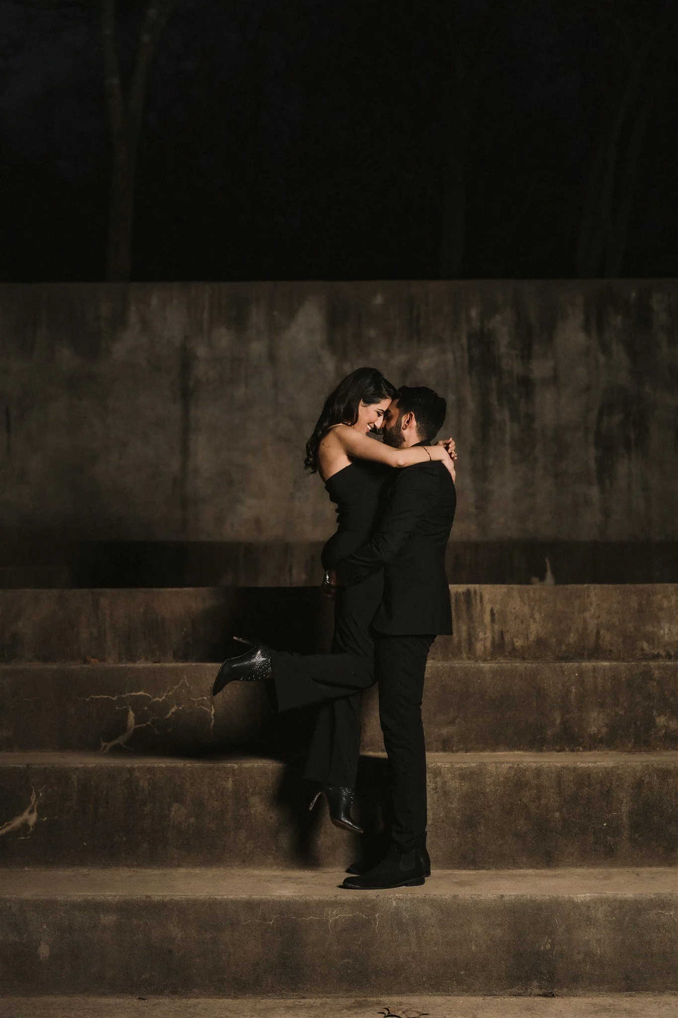 Heating up Engagement Photos | Tips for Evening Night Time Engagement ...