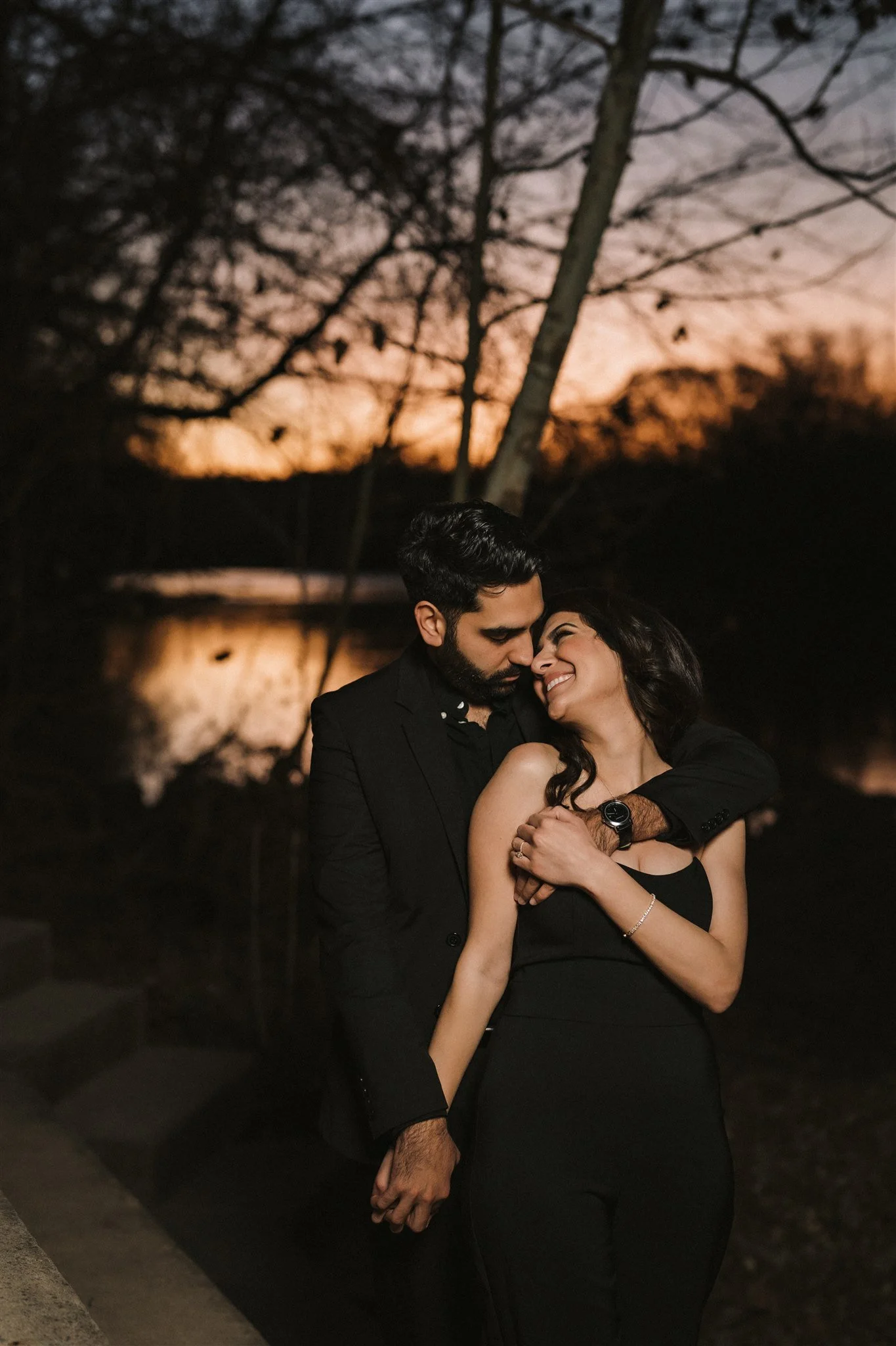 Heating up Engagement Photos | Tips for Evening Night Time Engagement ...