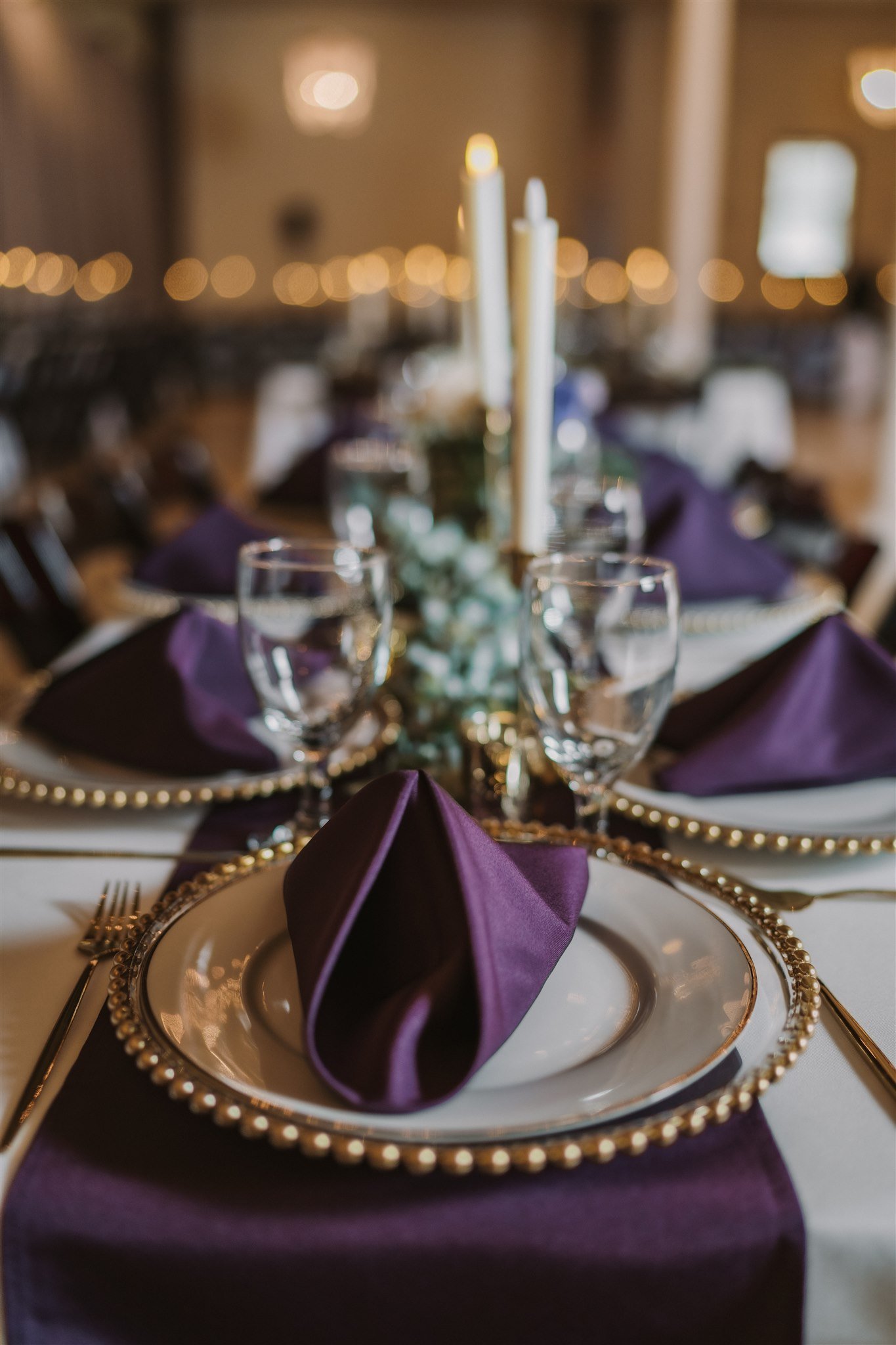 February Hill Country Wedding - Outdoor Ceremony with Purples Florals ...
