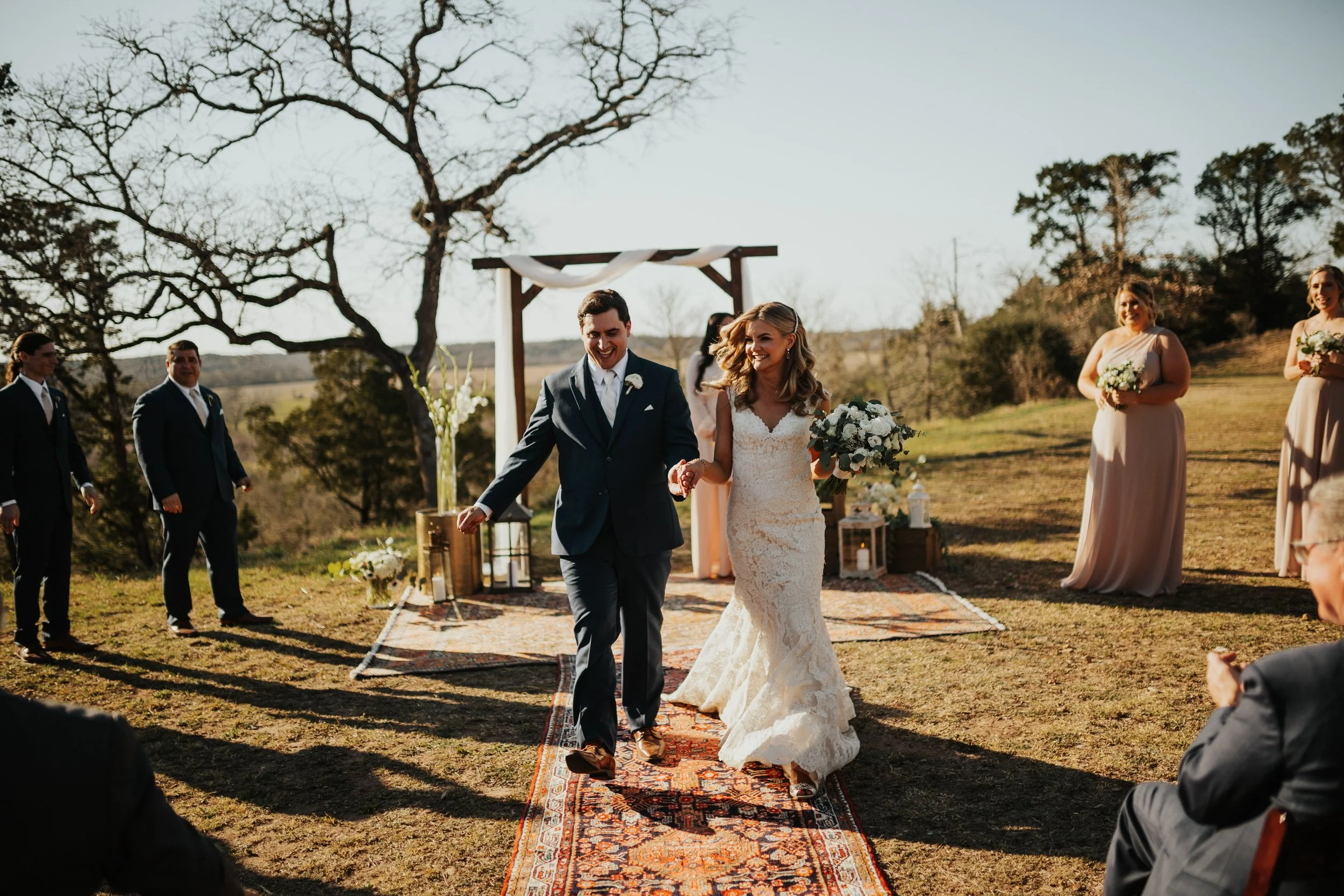 Outdoor Country Wedding Ceremony