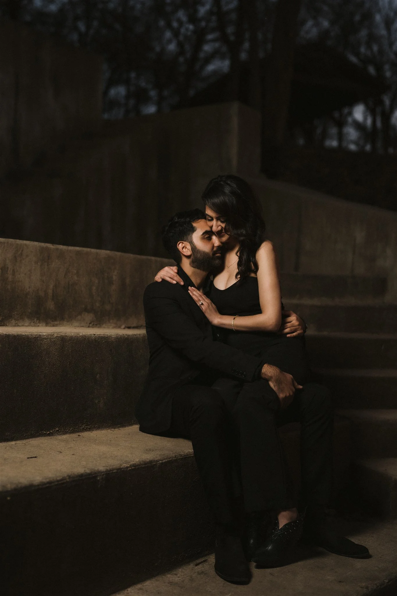 Heating up Engagement Photos | Tips for Evening Night Time Engagement ...