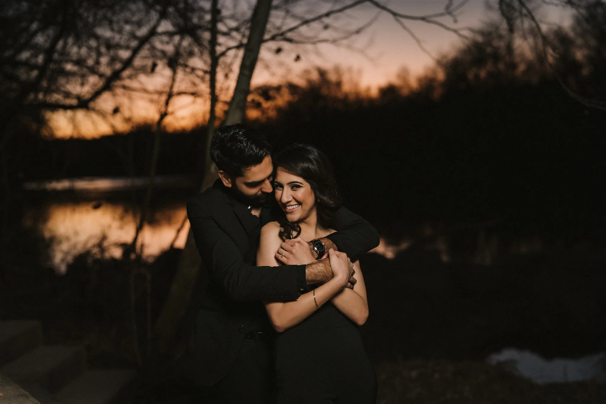 Heating up Engagement Photos | Tips for Evening Night Time Engagement ...