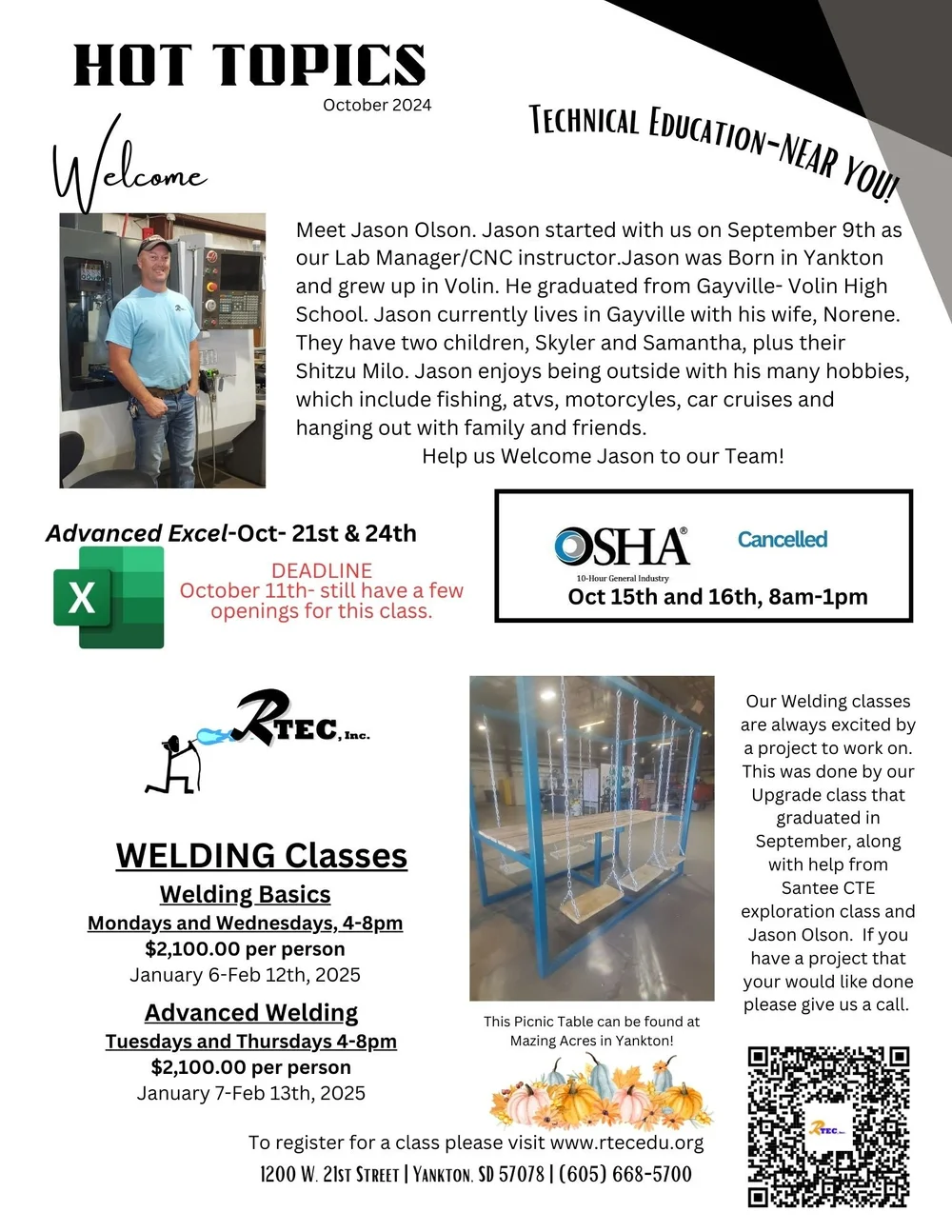 RTEC Yankton-Technical Education Near You!