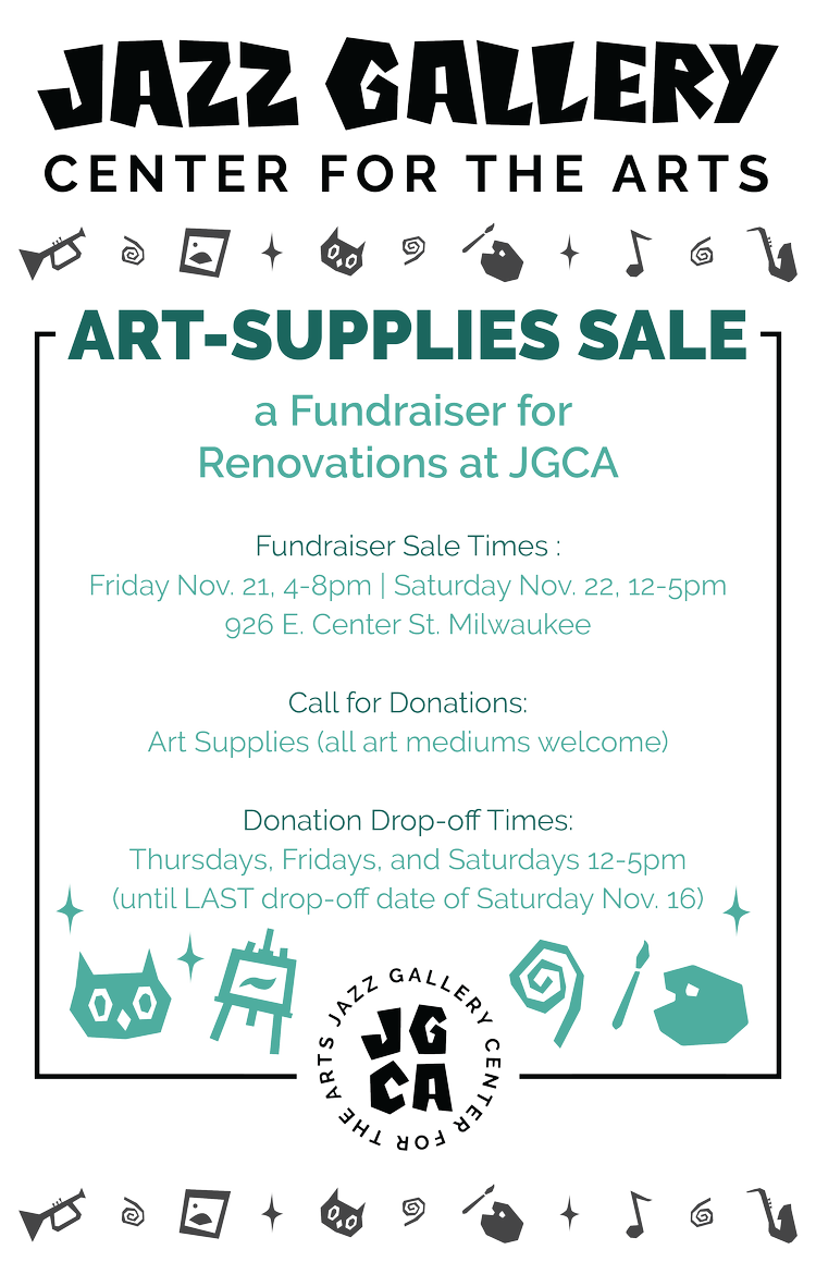 Art Supplies Sale — Jazz Gallery Center for the Arts