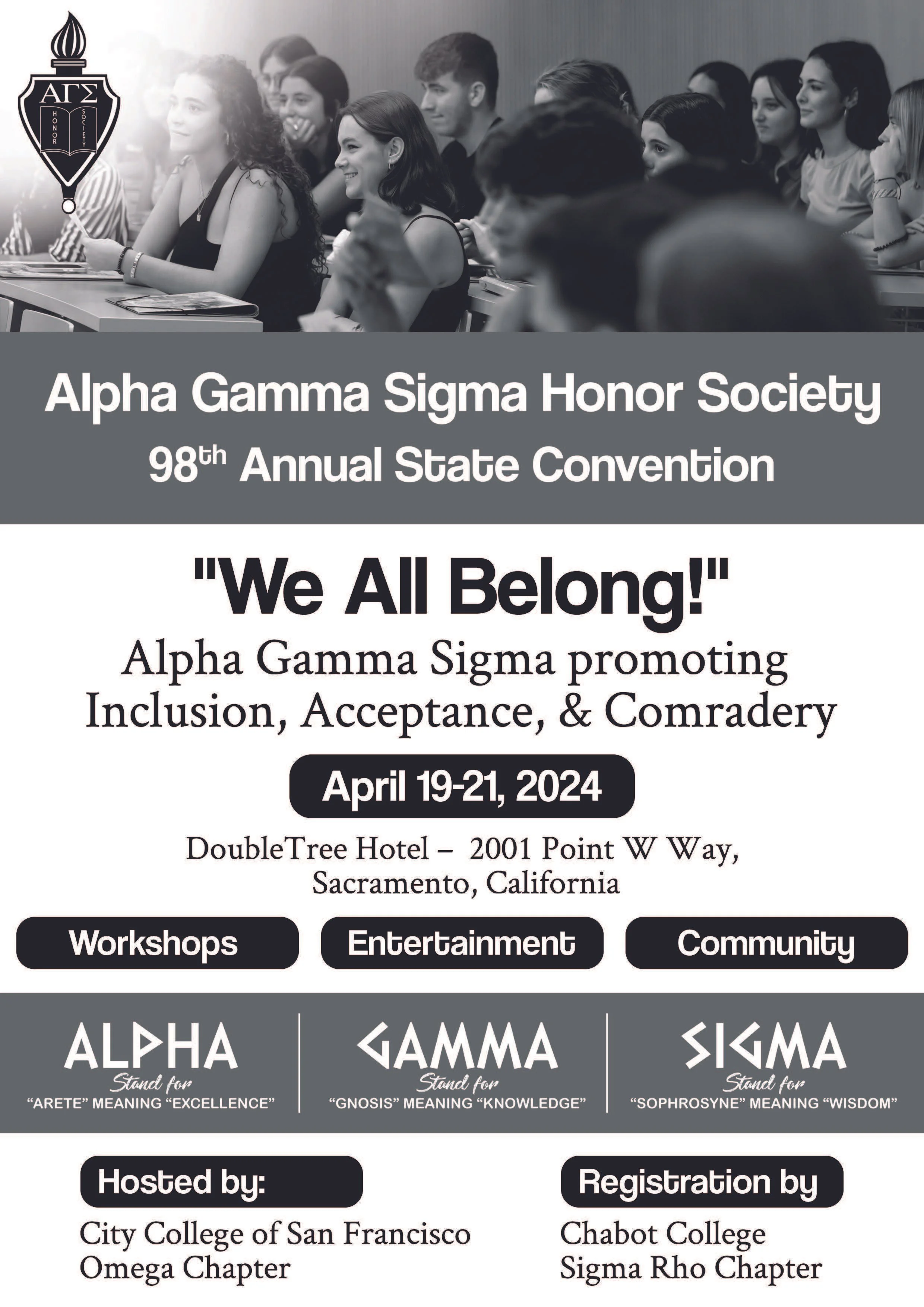 Calendar of Events — Alpha Gamma Sigma