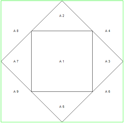 9 inch economy quilt block foundation paper piecing pattern — Cascadia ...