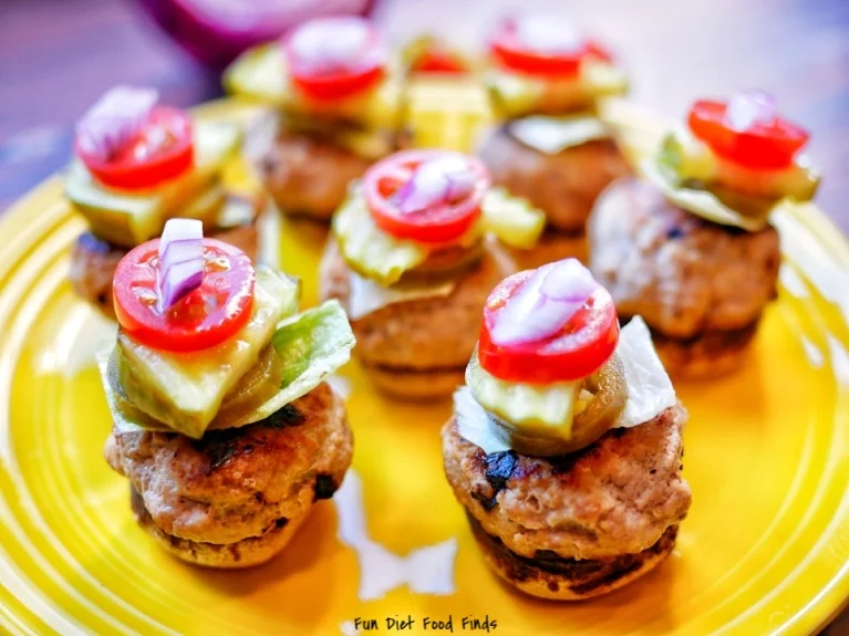 Cheesy Stuffed Burger Bites — Lightened Up Life