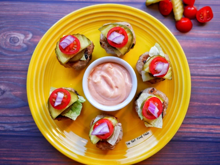 Cheesy Stuffed Burger Bites — Lightened Up Life