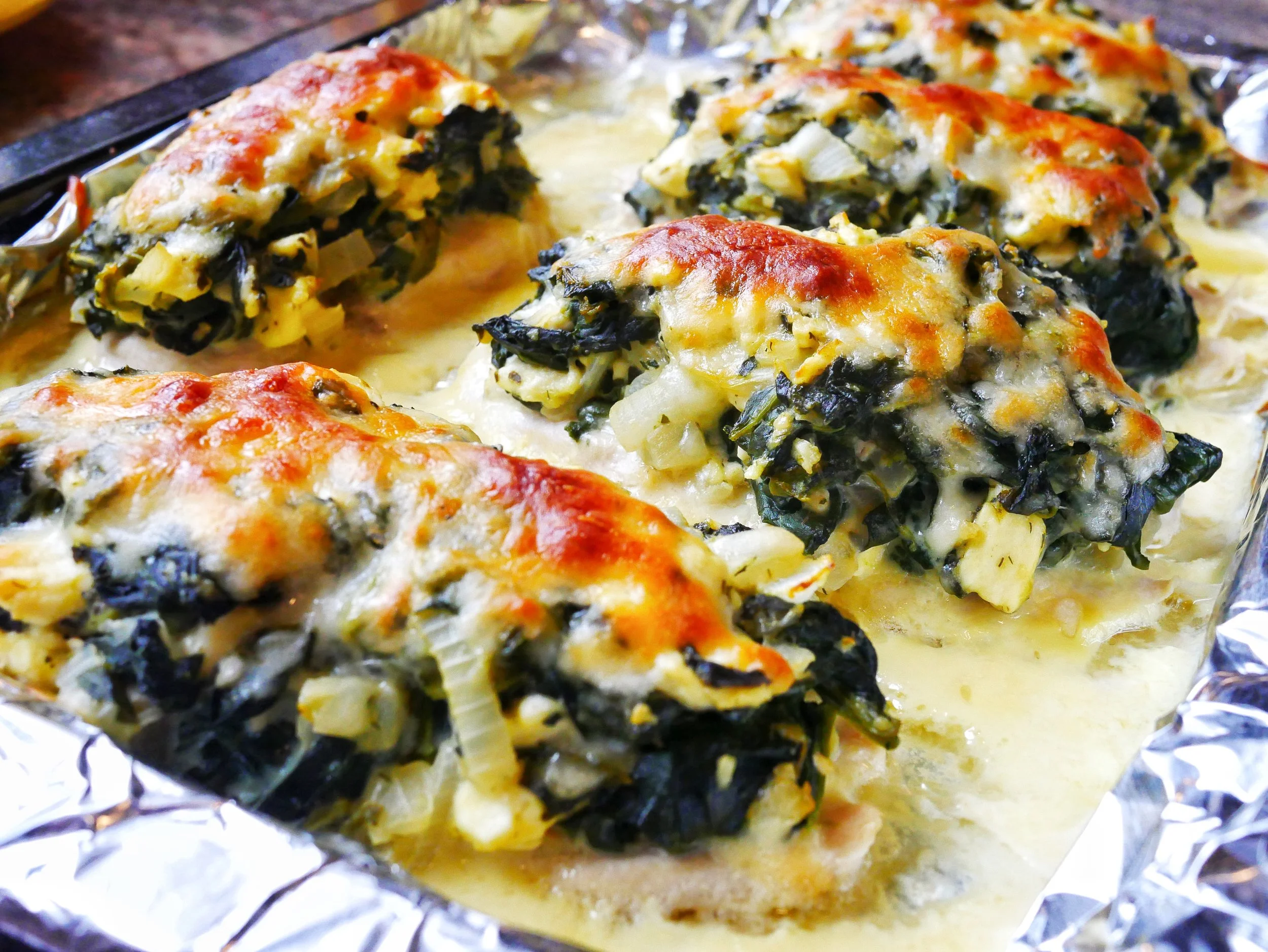 Spanakopita Chicken — Lightened Up Life