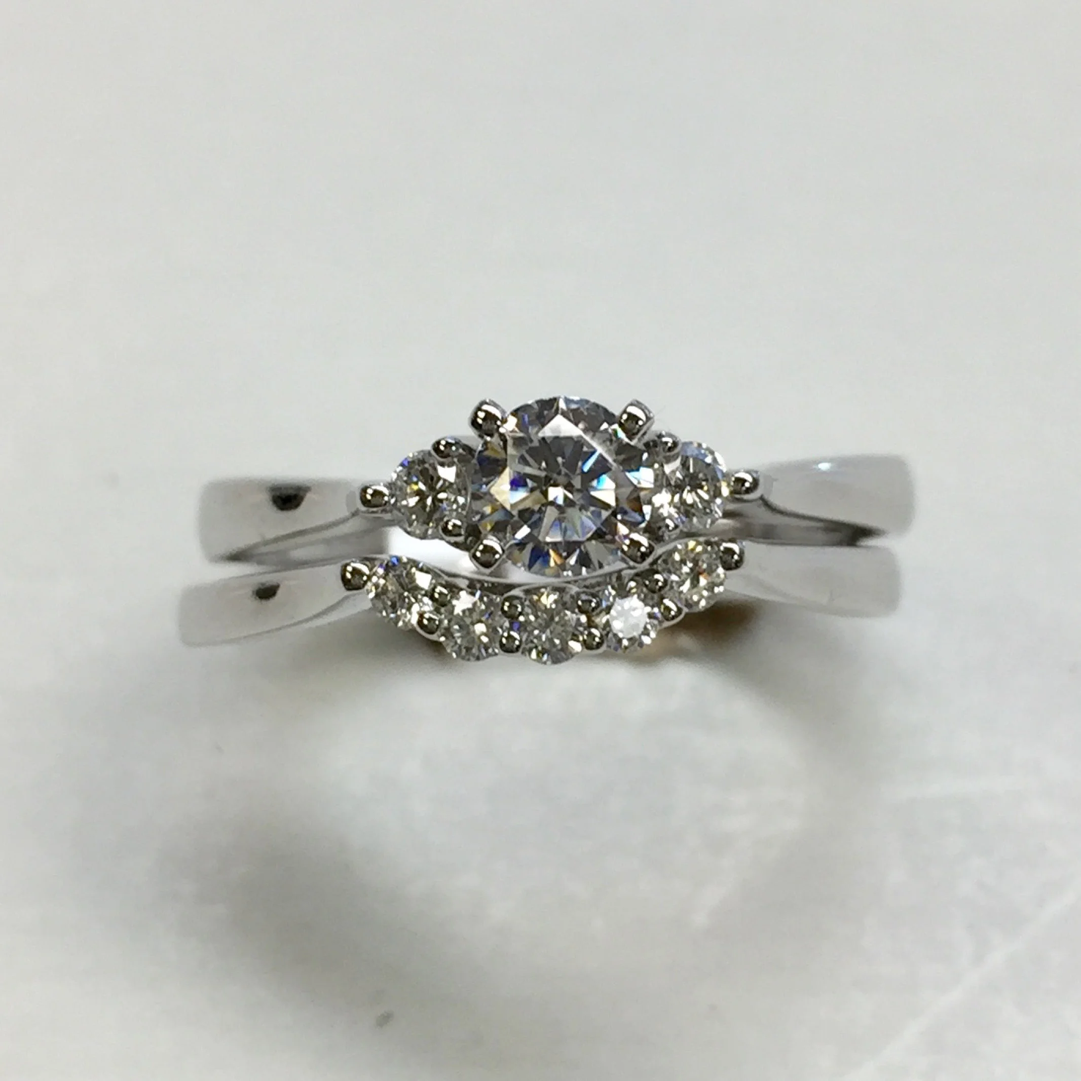 Diamond and Filigree Milgrain Engagement Ring Mounting — Leonard Jewelry