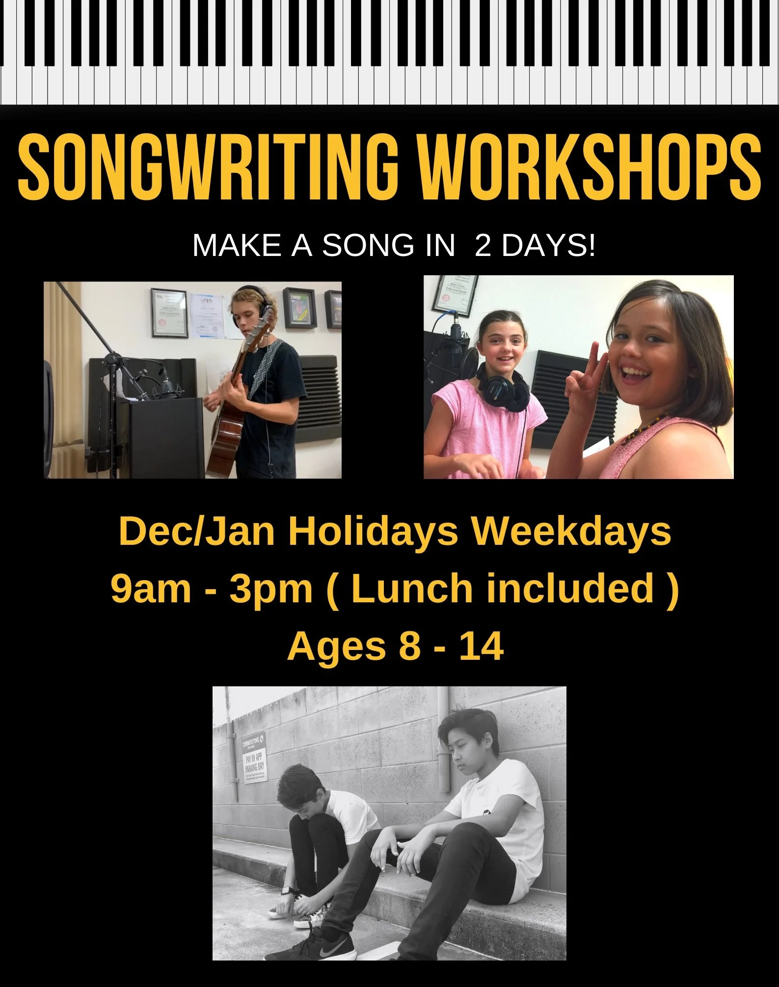 Songwriting Production for Kids — Vincent Music