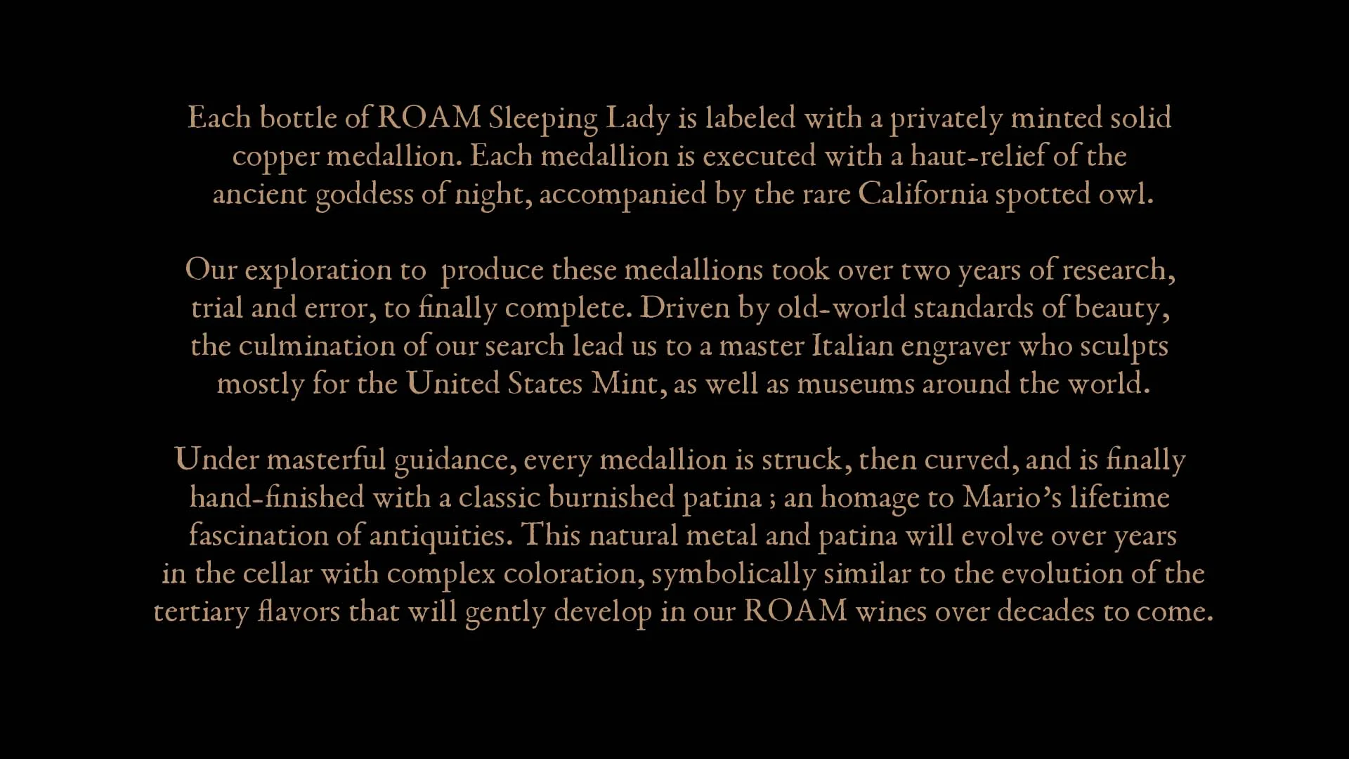 ROAM WINE - Napa Valley, California— PRIVATELY MINTED LABELS