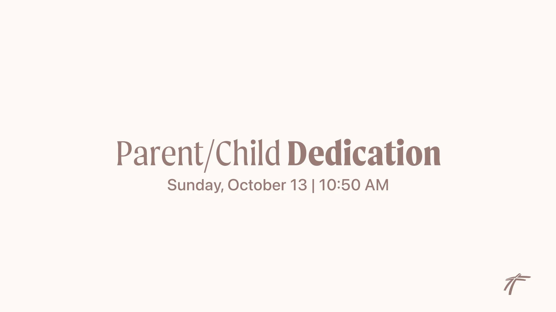 Parent Child Dedication — Gardendale First Baptist Church