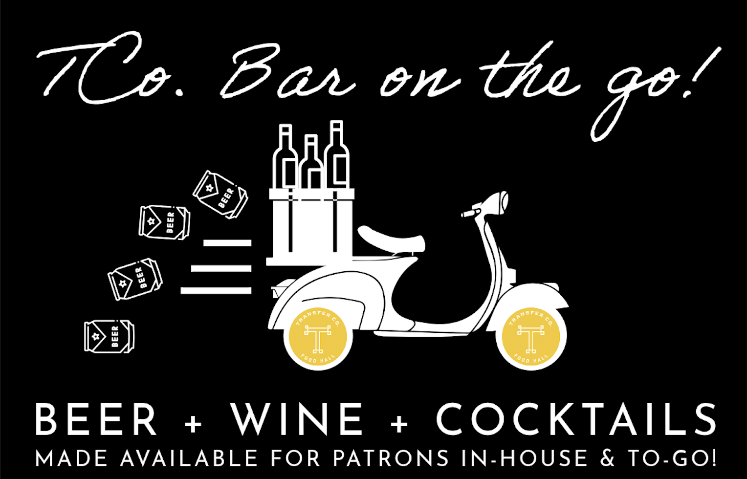 Bar Menu — Transfer Co. Food Hall