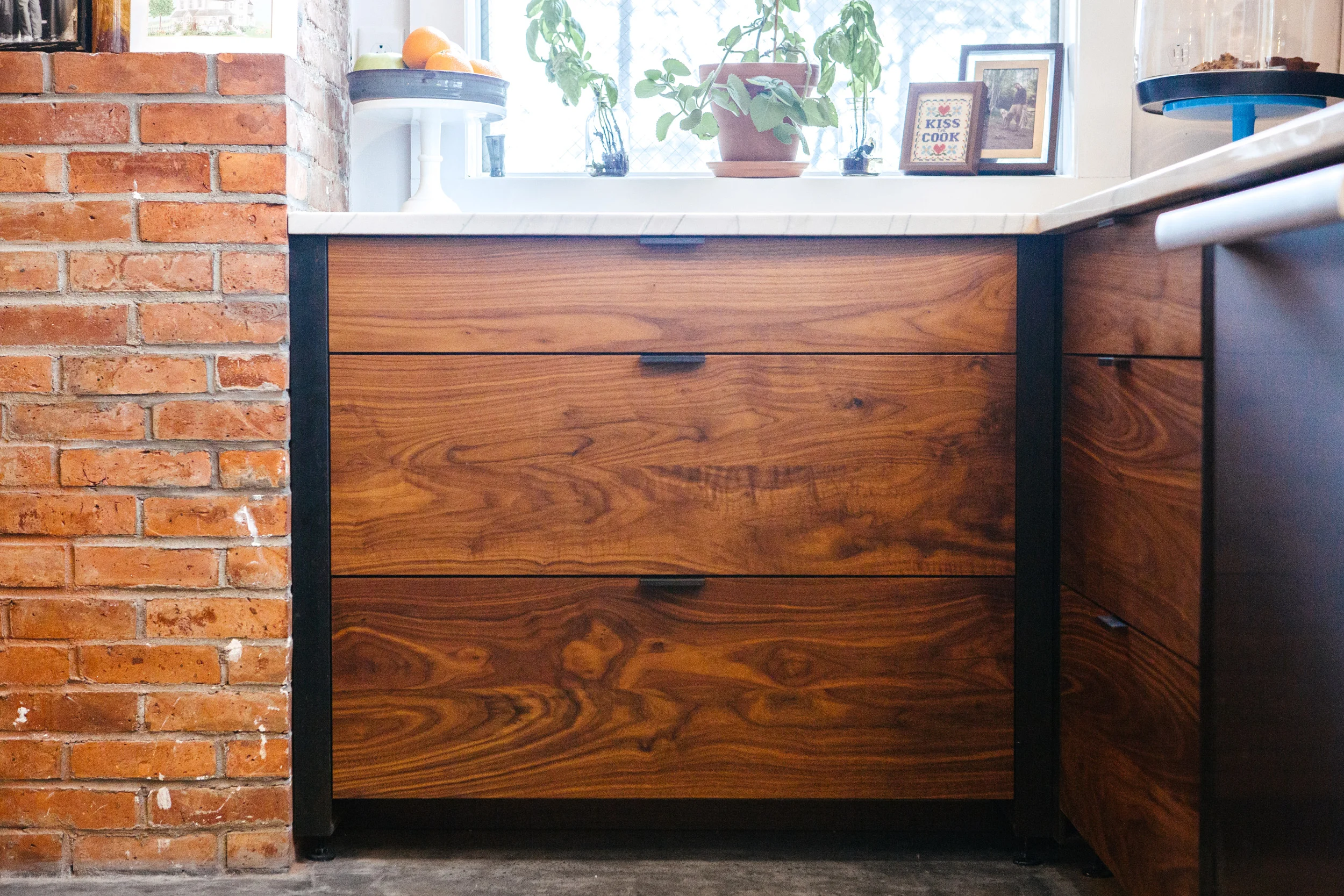 Walnut and Steel Kitchen