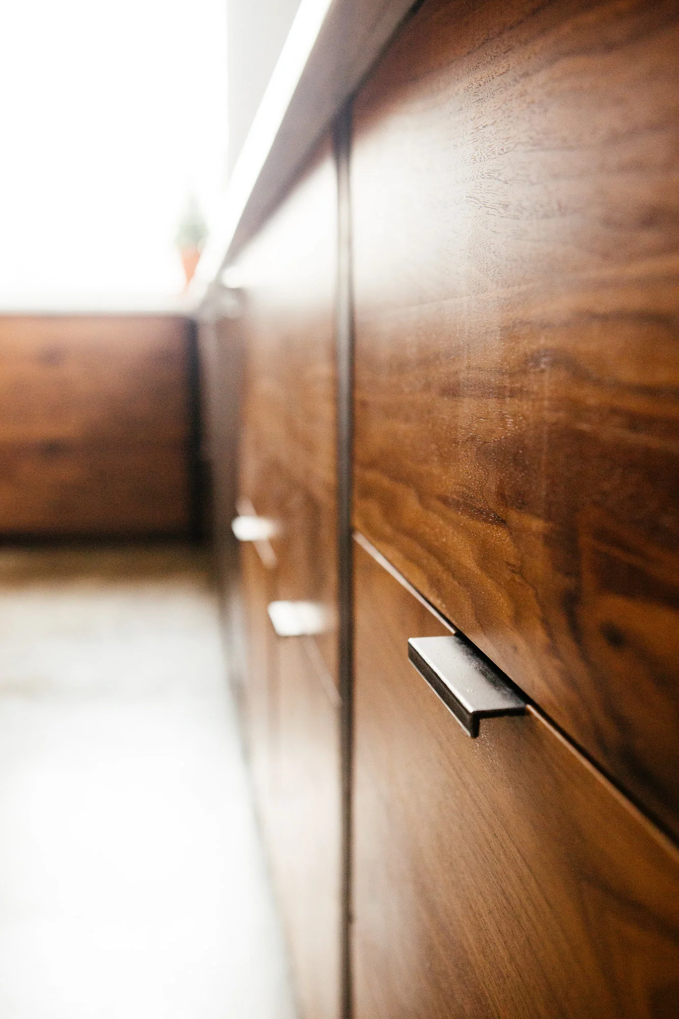 Walnut and Steel Kitchen