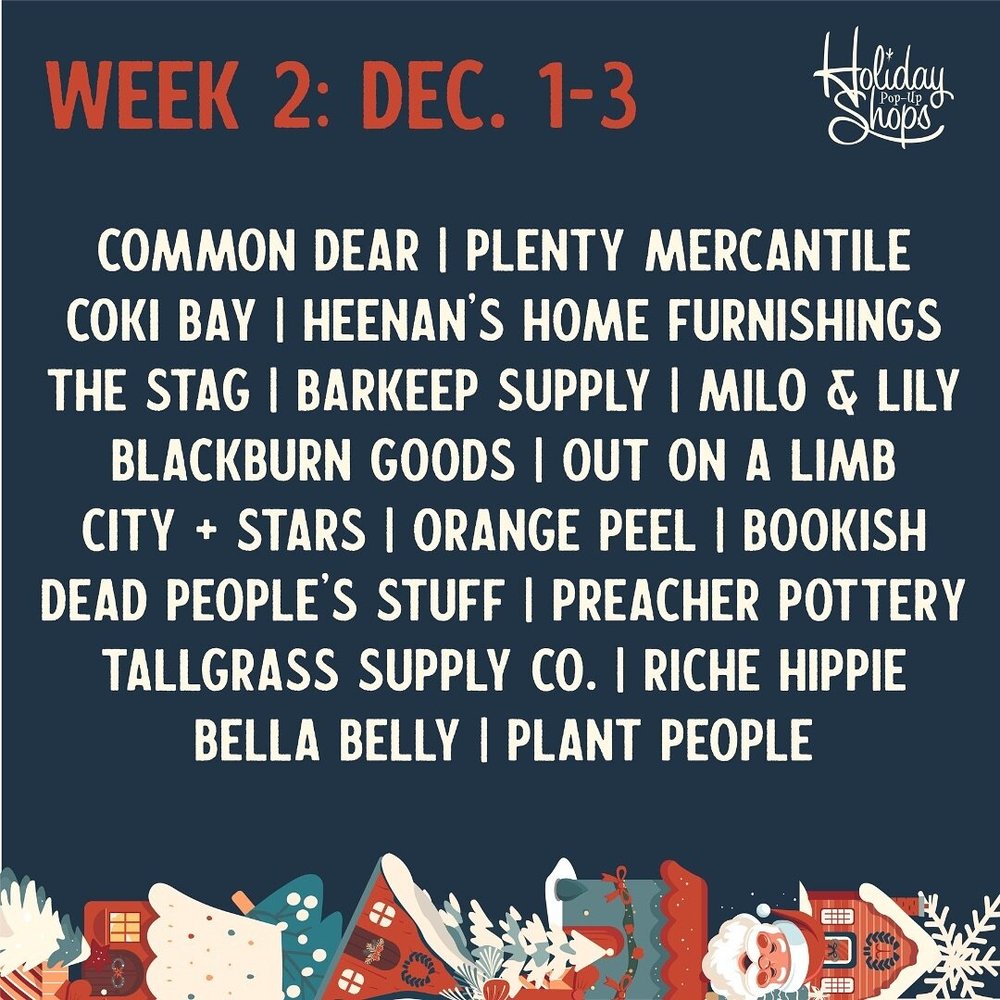 Holiday Pop-Up Shops