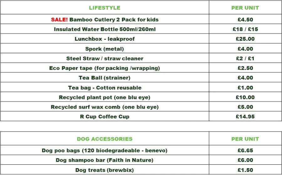 refill price list — Incredible Bulk