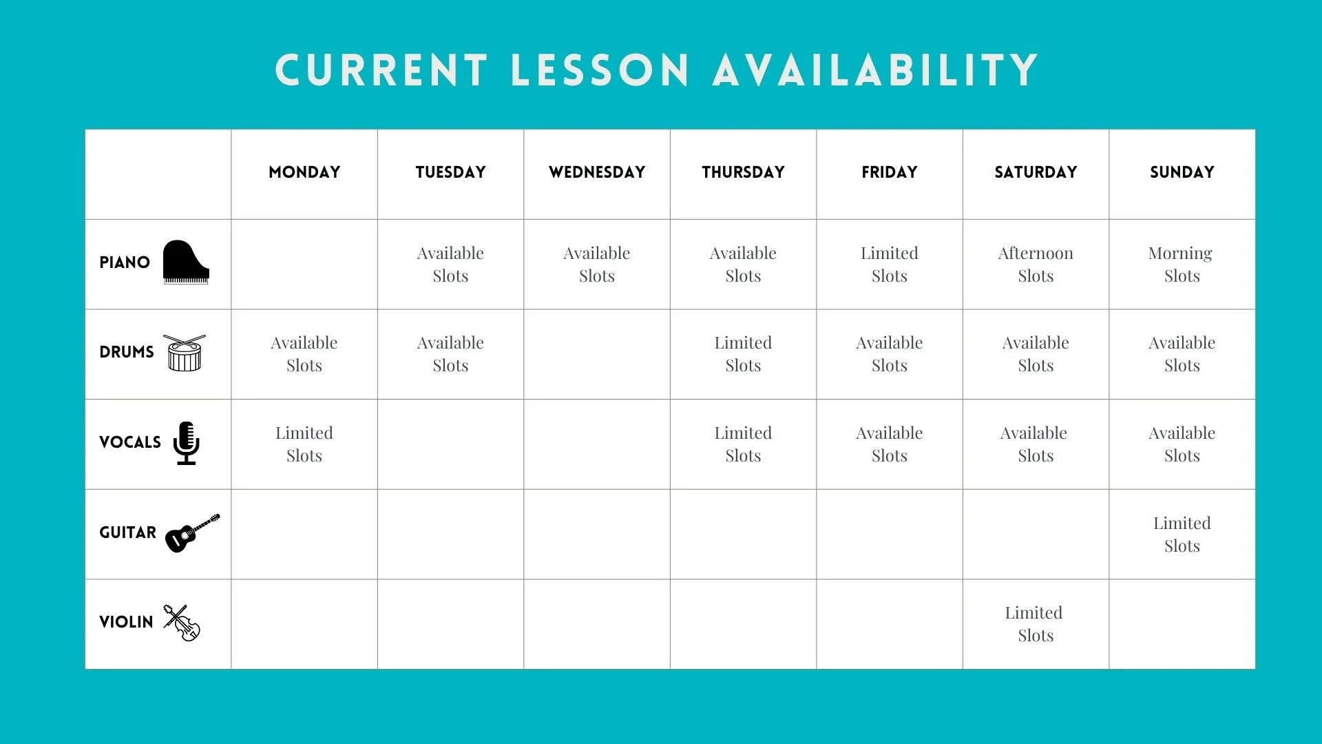 Trial Lesson — Joy Music Studio