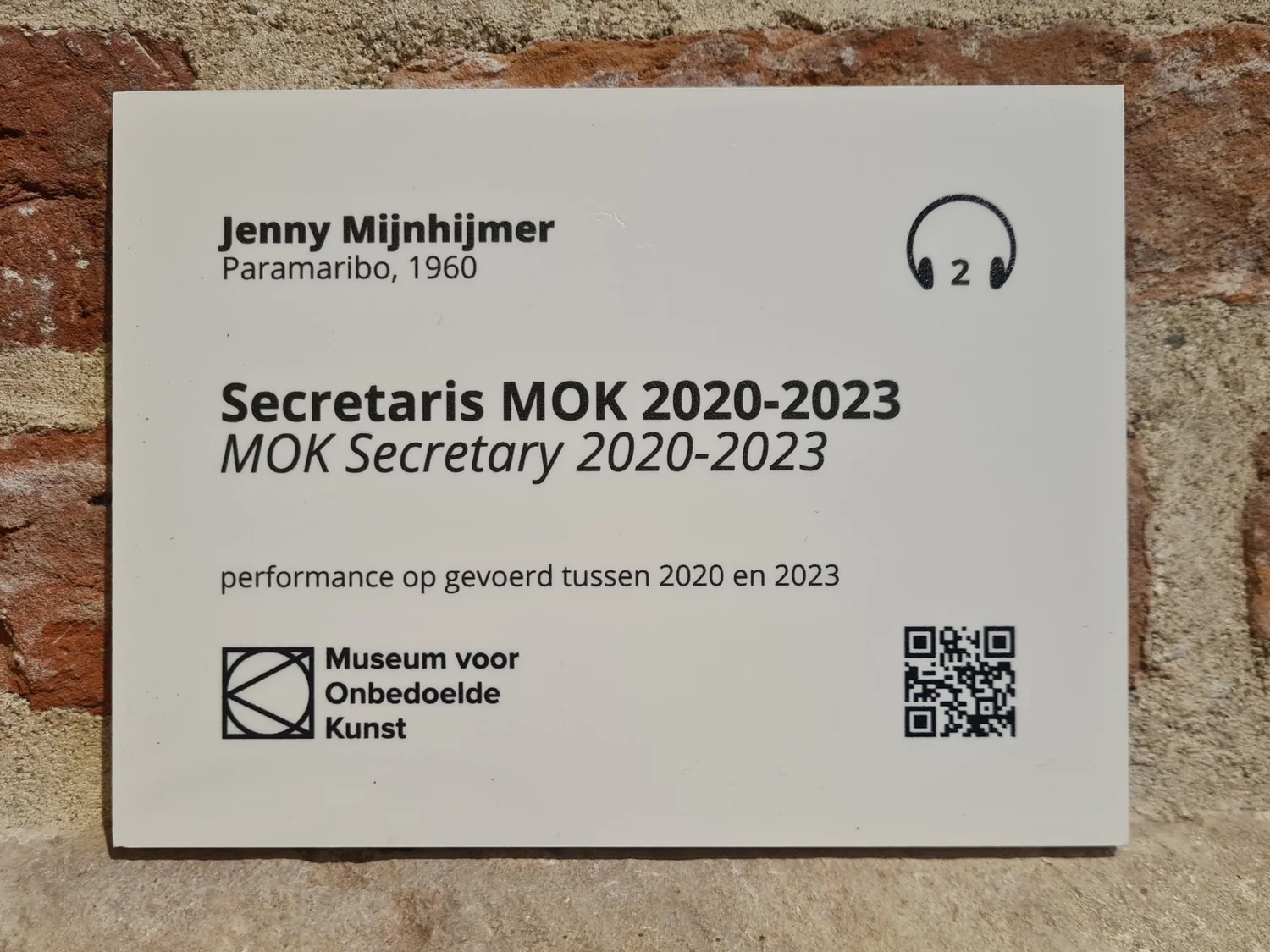 Museumbordje Jenny — Het MOK