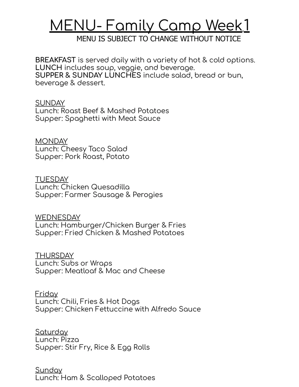 Family Camps — Manhattan Beach Retreat Centre