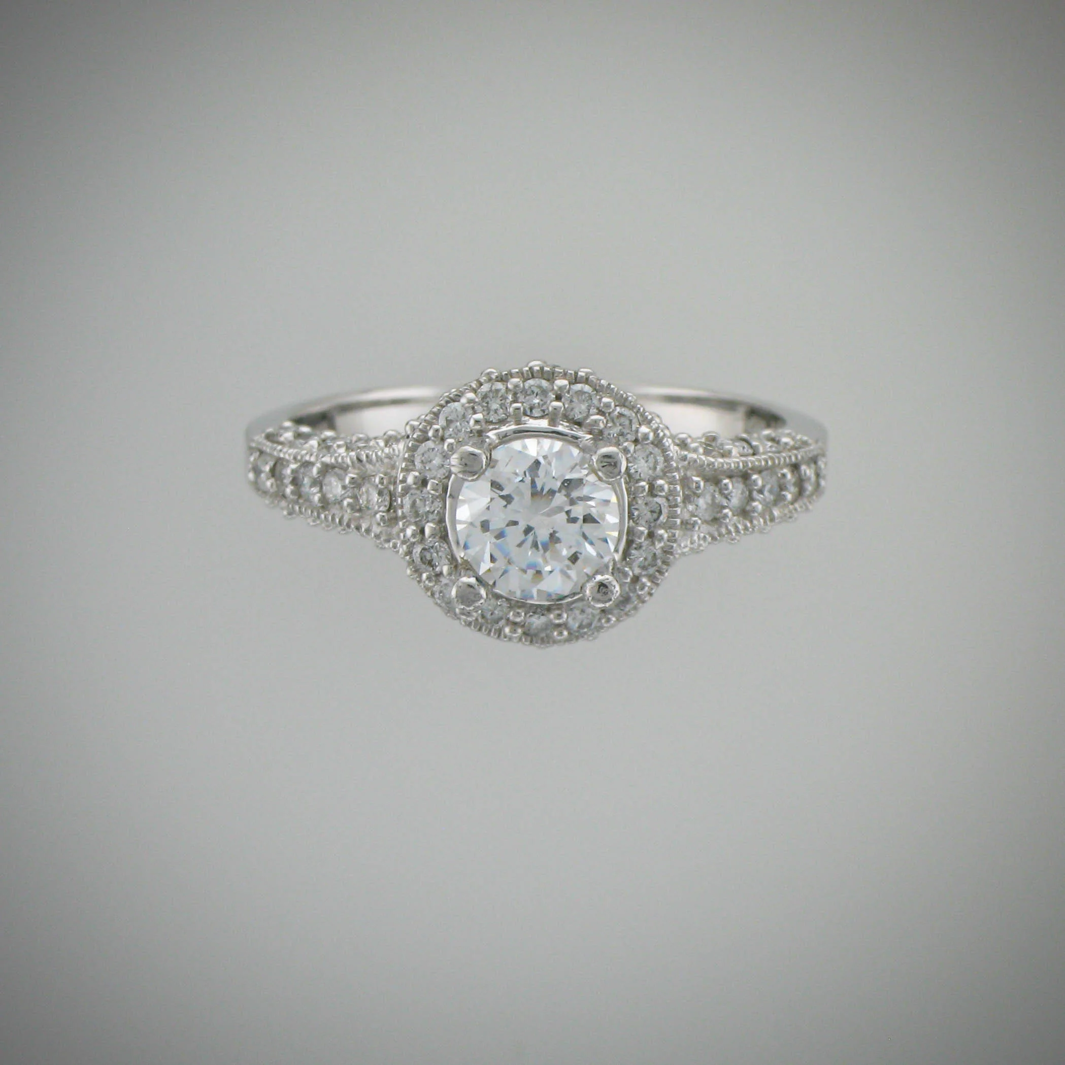 Semi-Mount & Bead Set Diamond Ring — Jon Thomas Fine Jewelry