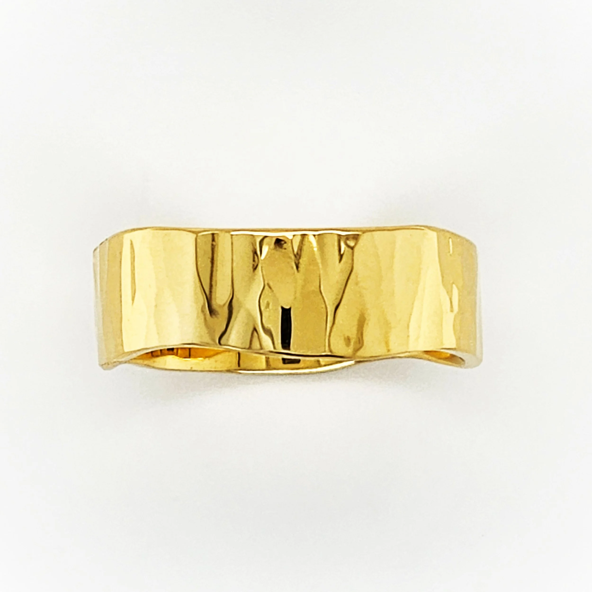 Hammered Men's Wave Band — Jon Thomas Fine Jewelry