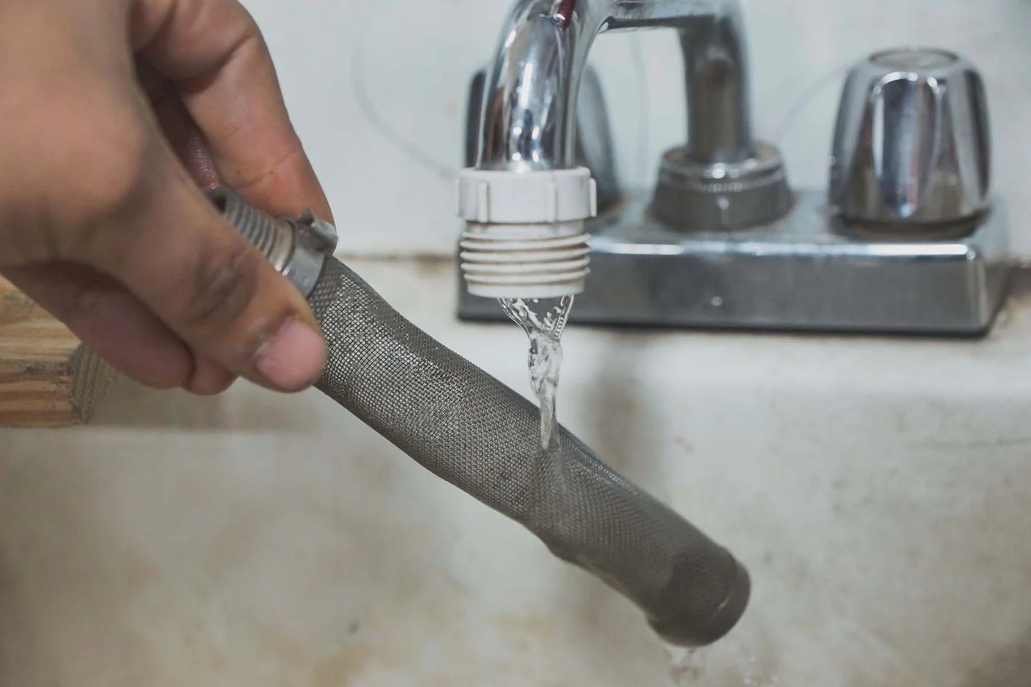 Drain Filter Cleaning — WAZER Support | The First Desktop Waterjet.