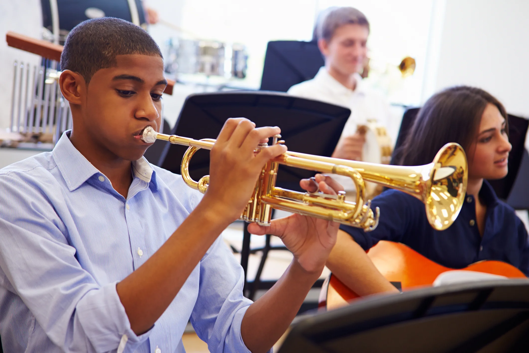 Learning To Play A Brass Instrument Fusion Music Studio