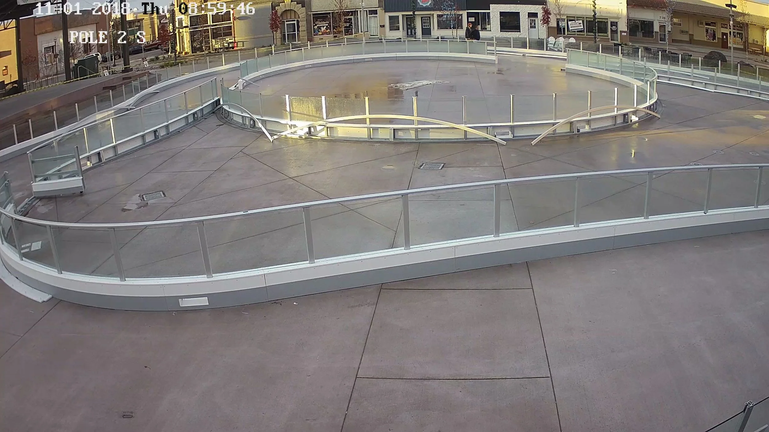 Building the Ice Skating Ribbon — Indian Creek Plaza