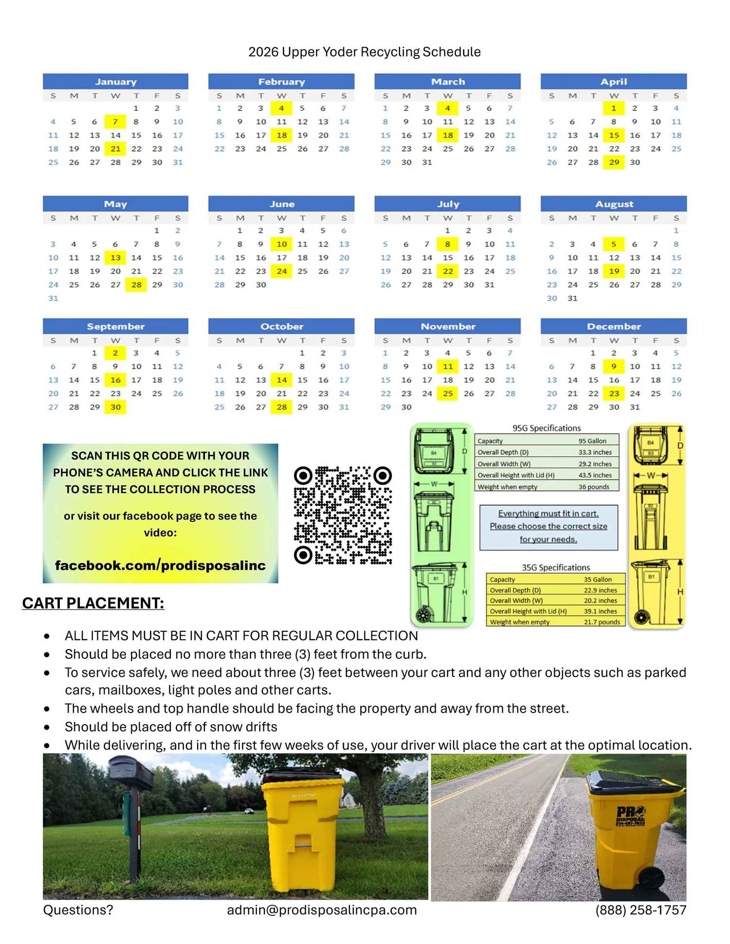 Garbage and Recycling — Upper Yoder Township