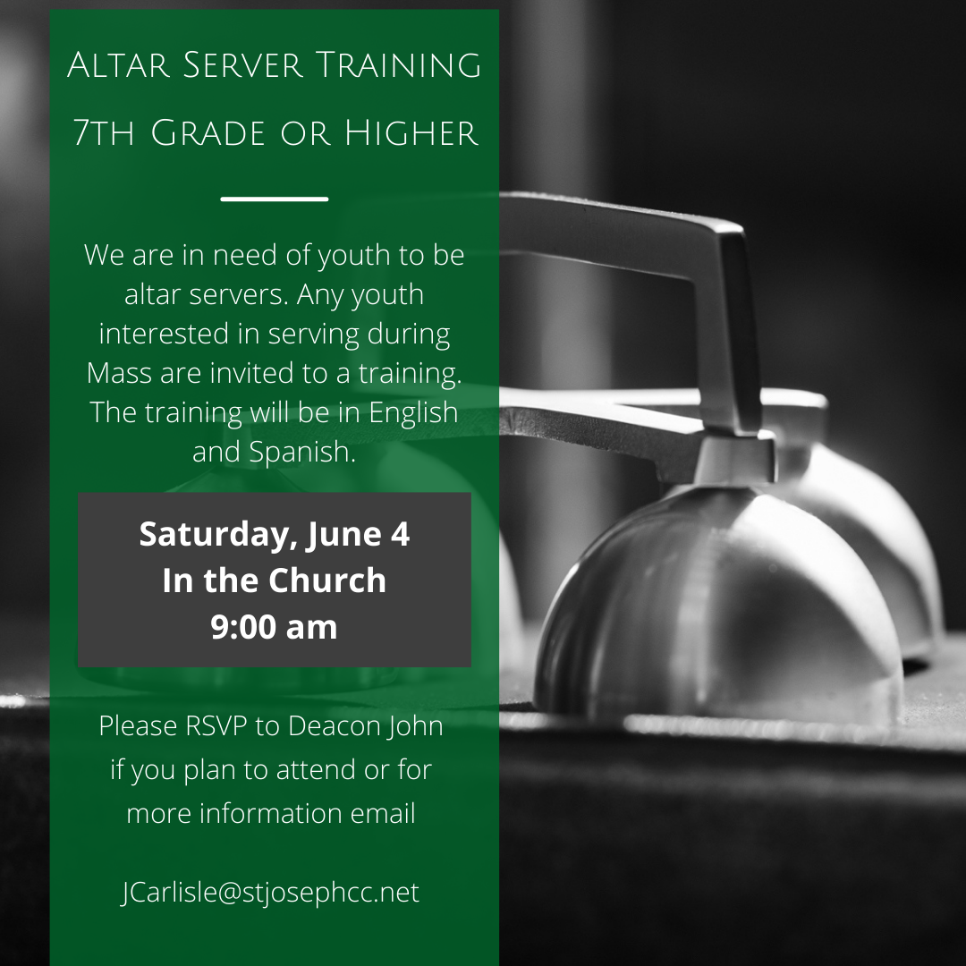 Altar Server Training — Saint Joseph Catholic Church