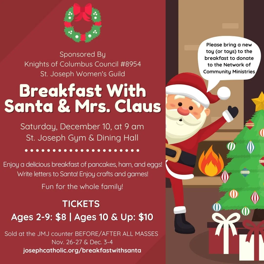 Breakfast with Santa & Mrs. Claus — Saint Joseph Catholic Church