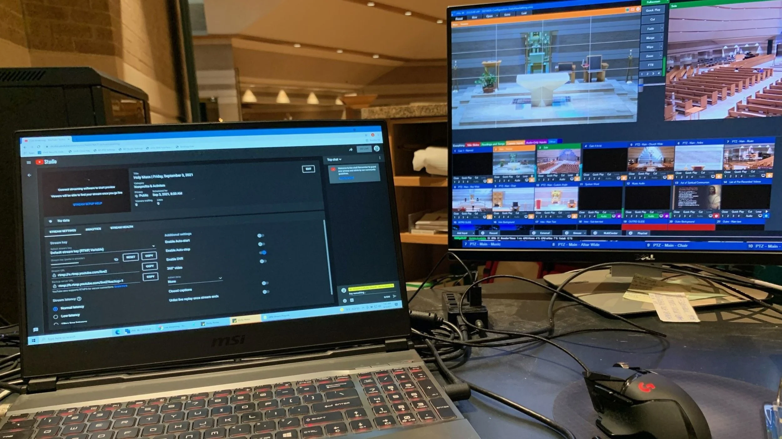 Live Streamer — Saint Joseph Catholic Church — Richardson & Garland, TX