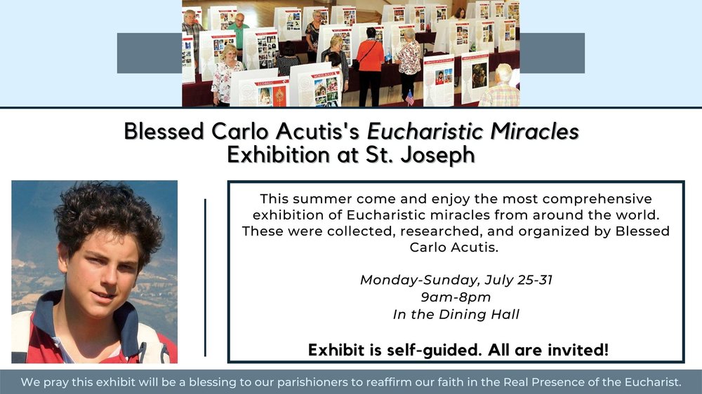 Blessed Carlo Acutis's Collection of Eucharistic Miracles — Saint ...