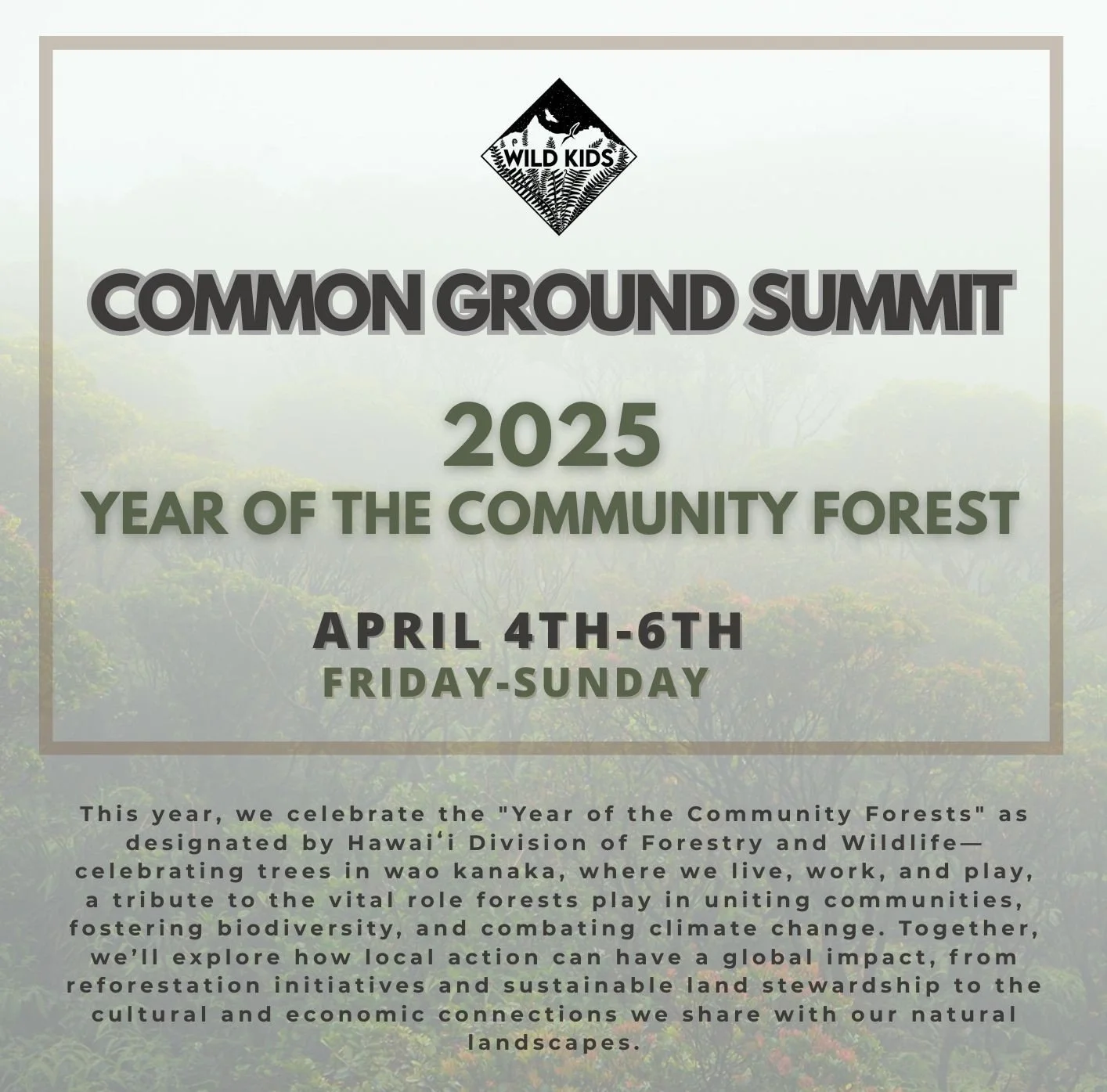 Common Ground Summit — Wild Kids