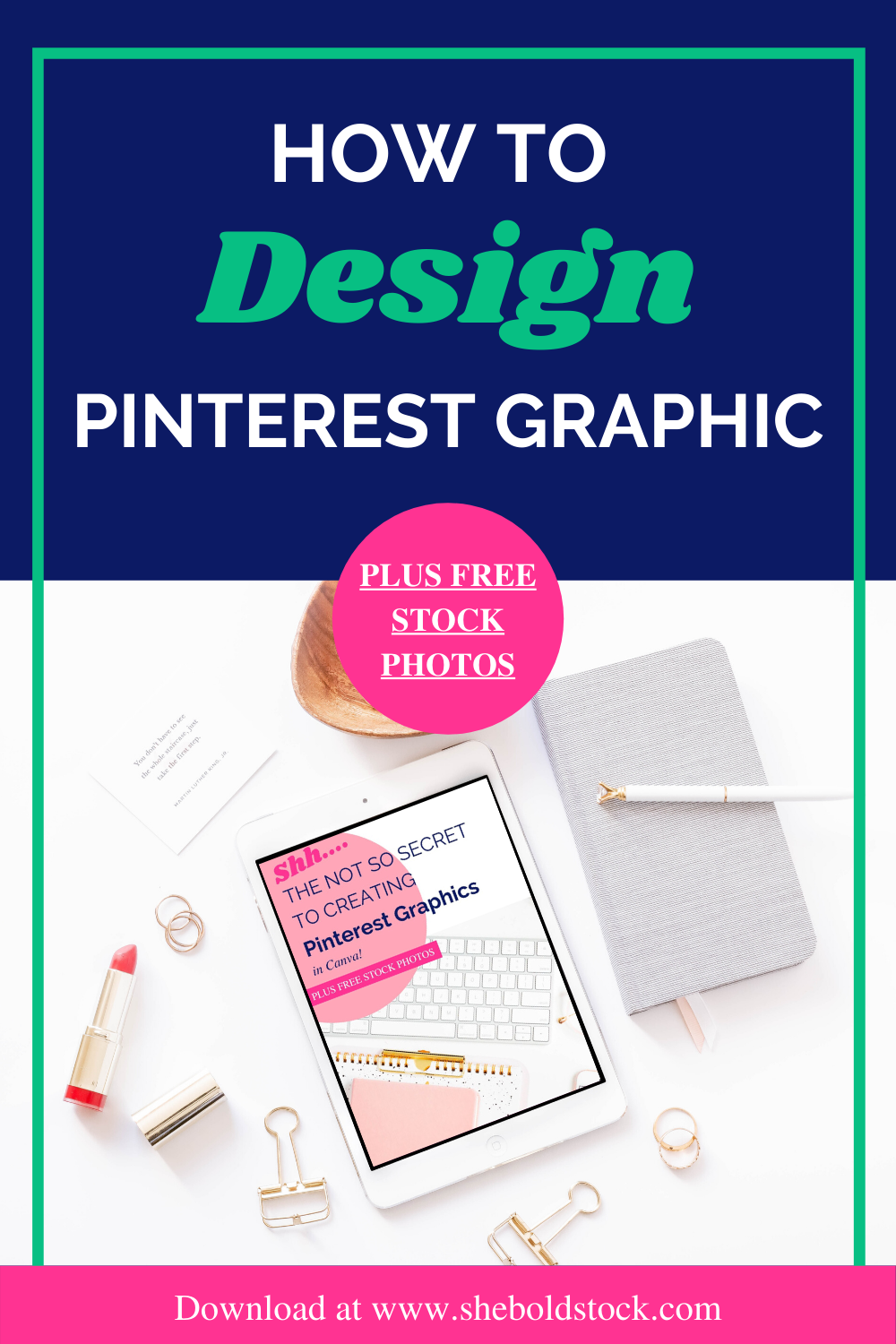 How to Create an Click-Worthy Pinterest Graphic in Canva — She Bold Stock