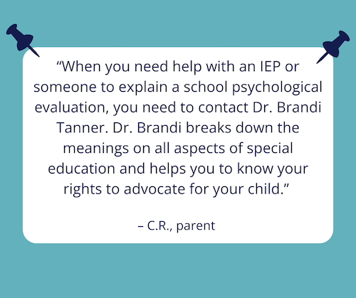 Special Education Advocate | Brandi Tanner, Ph.D. | Georgia