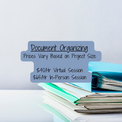 Document & Paperwork Pricing — Joyful Tidying