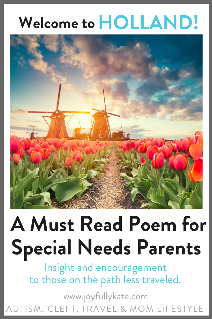 Becoming a Special Needs Parent, Welcome to Holland — Joyful Wild