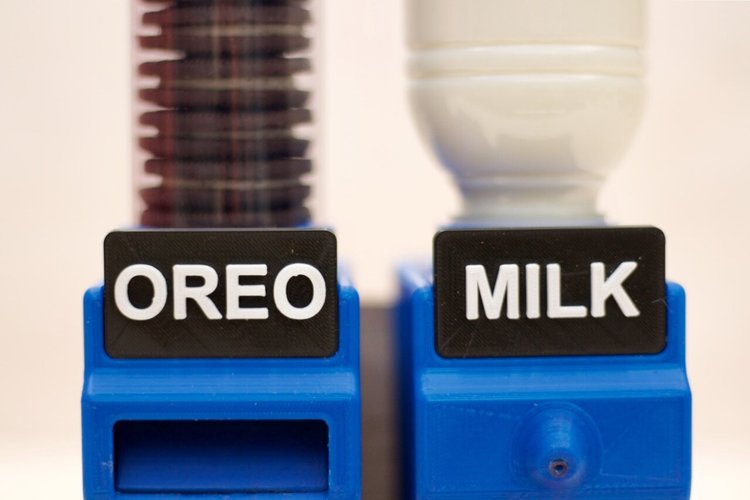 The hands-free Oreo and Milk dispenser - Plans & 3D models — The ...